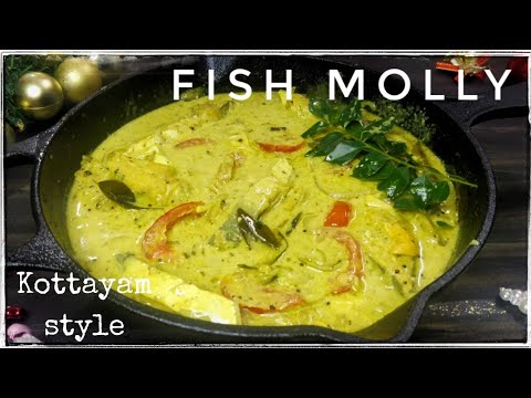 Fish molly recipe Kottayam style|ഫിഷ് മോളി fish moilee|Kerala Fish ...