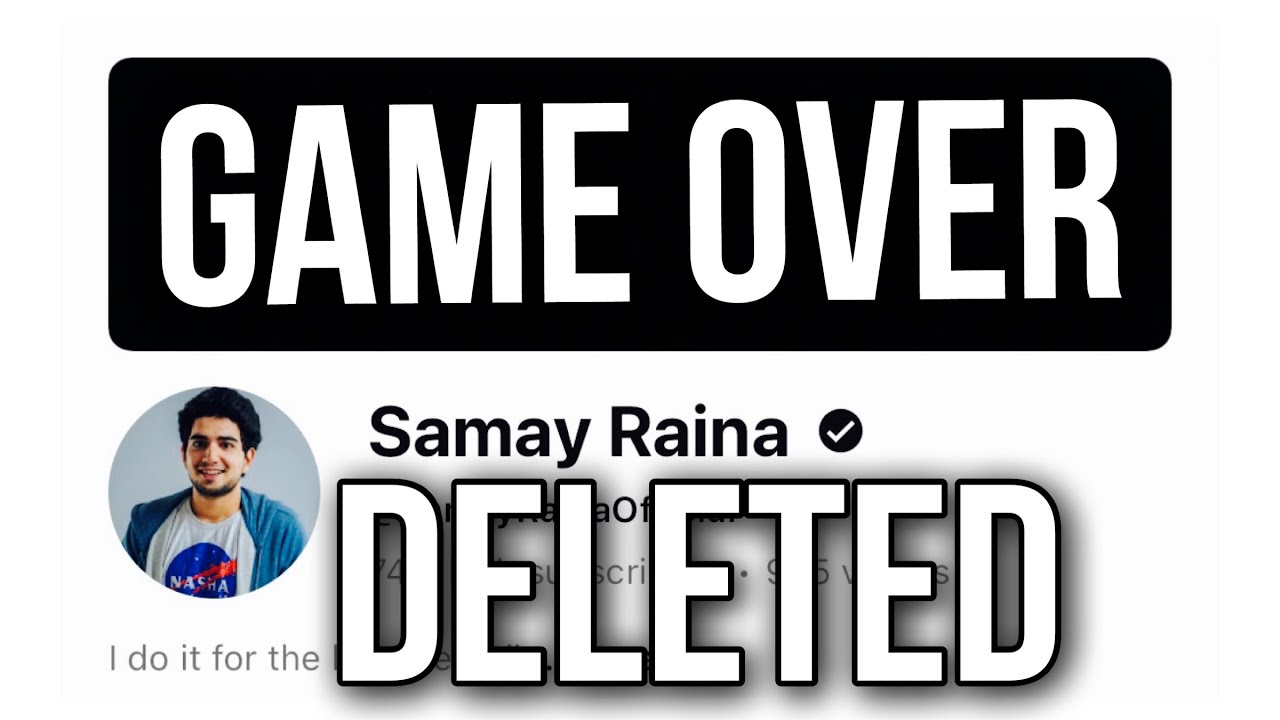 Samay Raina Game Over - India’s Got Latent Deleted | Ranveer Allahbadia ...