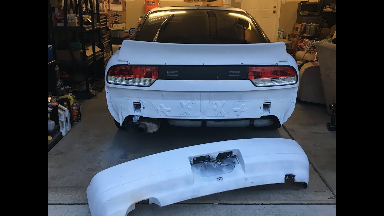 Remove Rear Bumper on Nissan 240sx S13 - YouTube