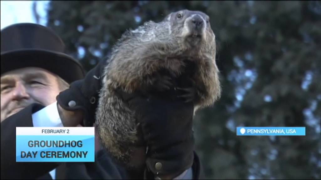 Groundhog Day Ceremony: Groundhog predicts an an early spring? - YouTube