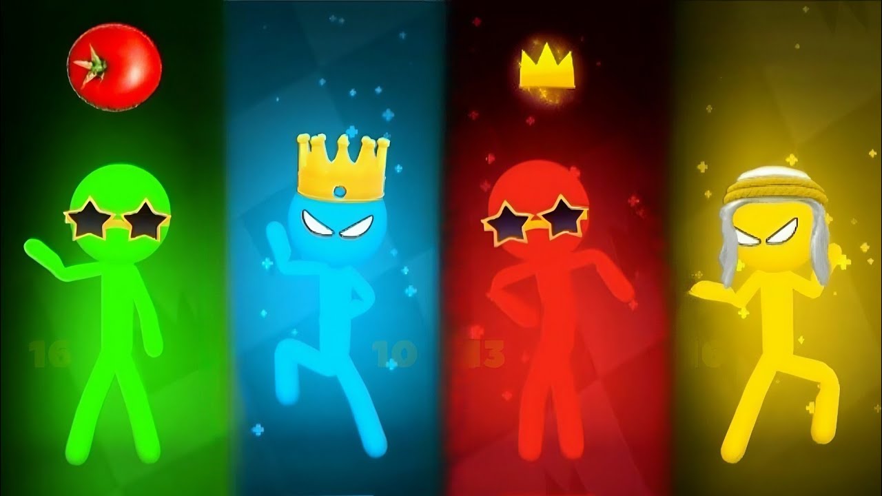 Stickman Party 1234 player - Free Android Game Play | Mr Oscar # ...