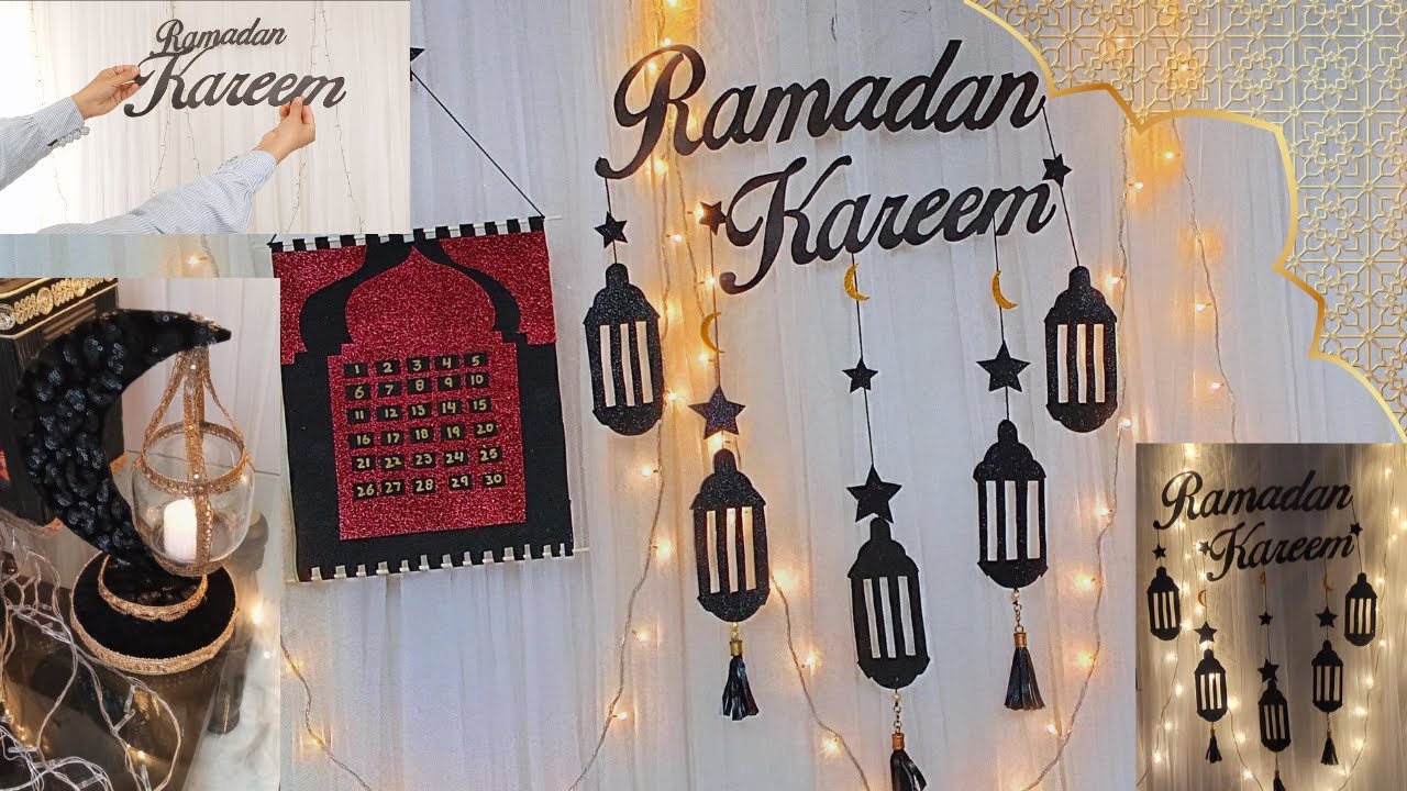 Diy Ramadan decoration ideas handmade Ramadan decor - YouTube