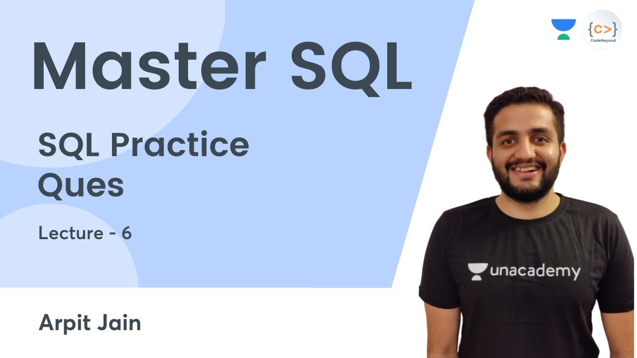 Sql Practice Ques L 6 Master Sql Arpit Jain Youtube