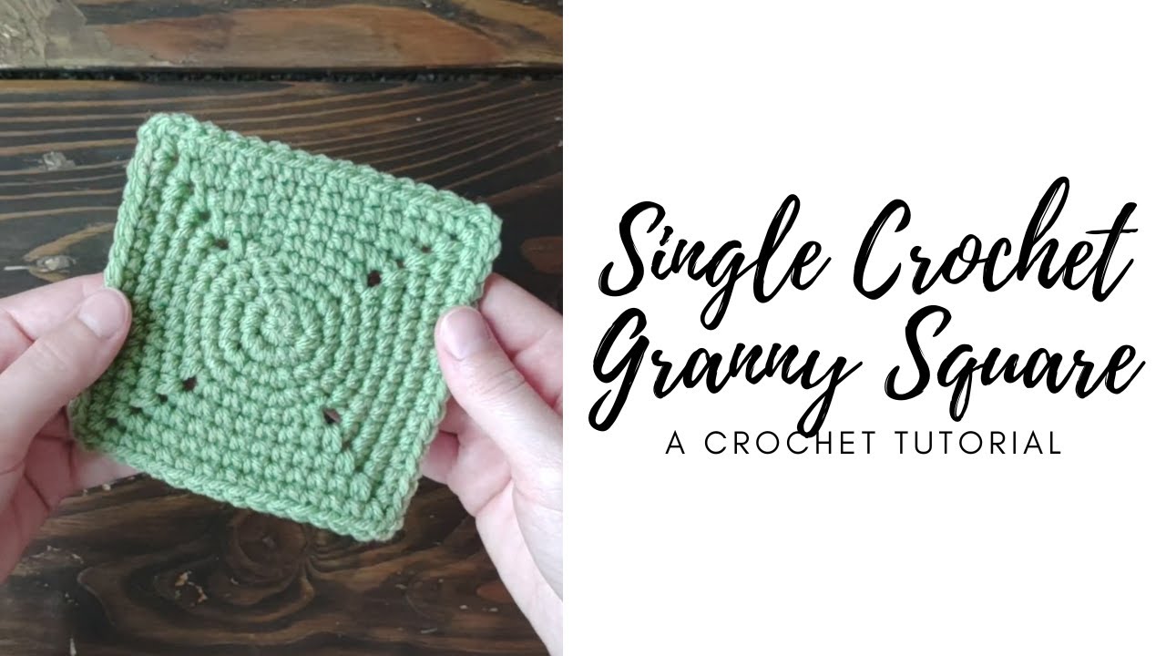 Single Crochet Granny Square Pattern - Free Crochet Pattern Tutorial ...