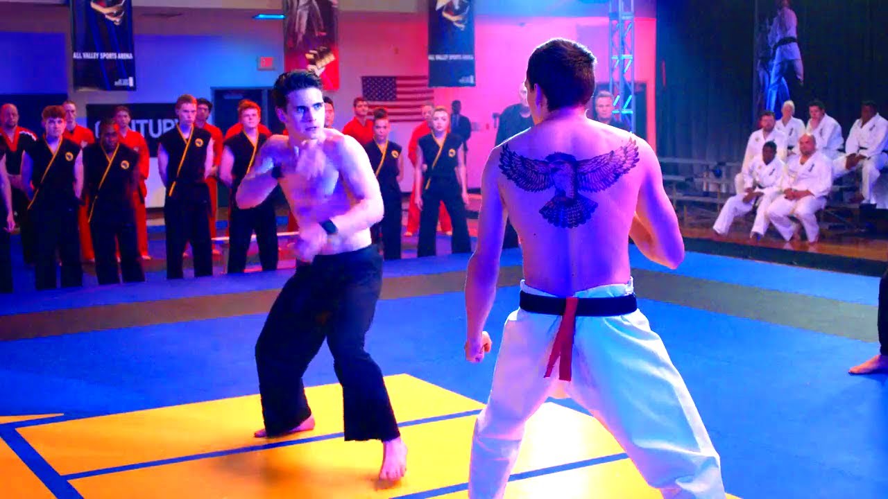 Hawk kicks some ass (Cobra Kai - Season 4) - YouTube