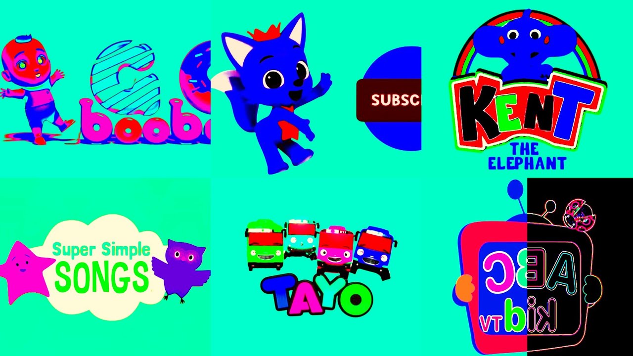 Best Logo Compilation: Go Boo Boo, ABC Kids Tv, Super Simple song Tv ...