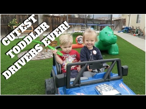 CUTEST TODDLER DRIVERS EVER!!! - YouTube