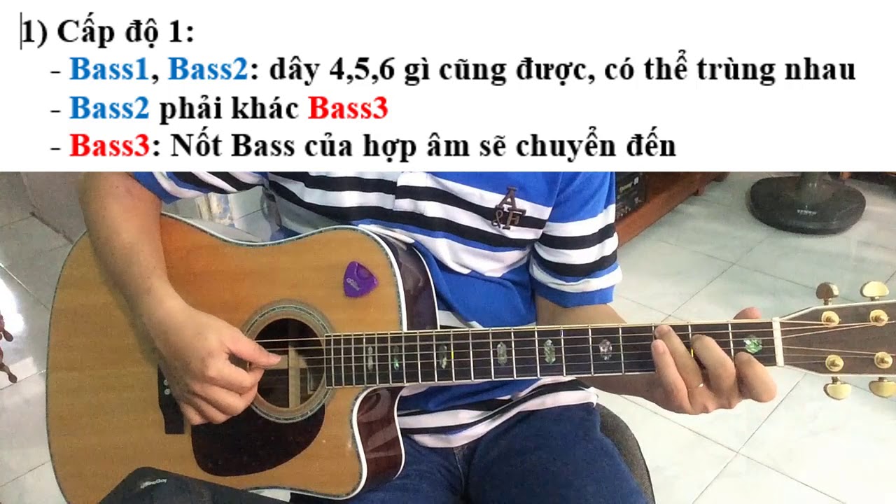 GUITAR BOLERO BÀI 01h: Mới tập Bolero, đánh nốt Bass thế nào là đúng và ...