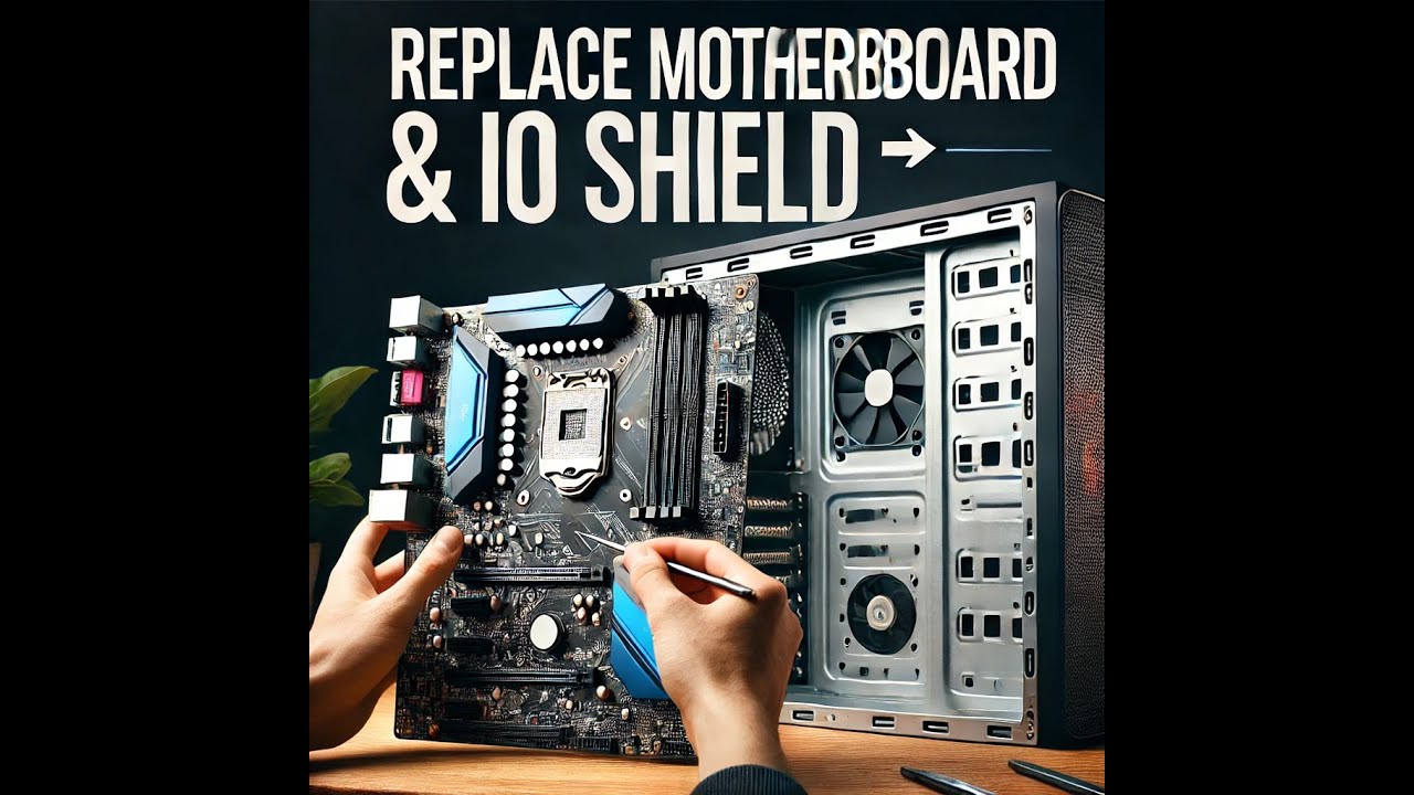 How to replace motherboard + IO Shield! - YouTube