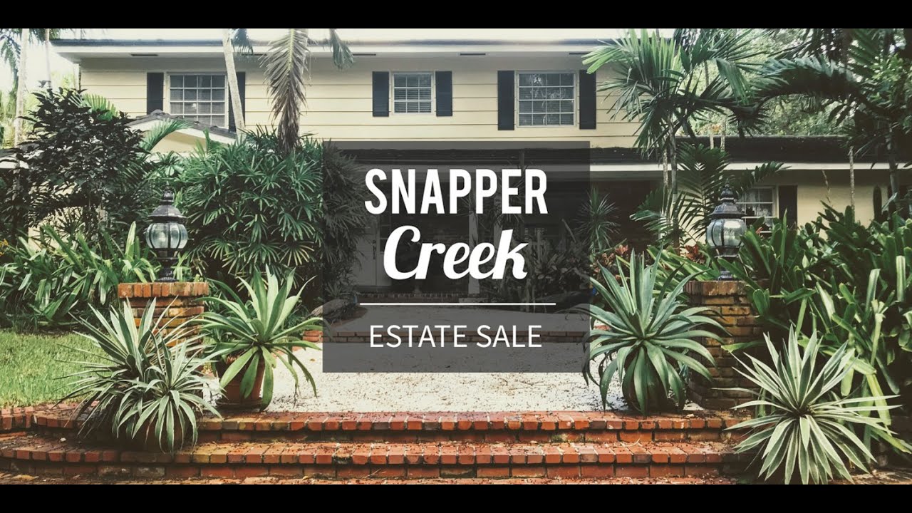 Snapper Creek Estate Sale - YouTube