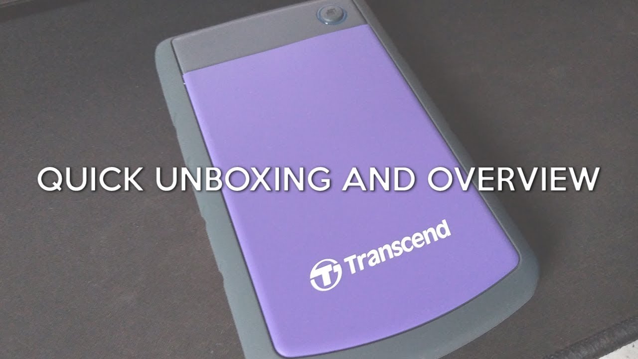 Transcend StoreJet 25H3 1TB External Shockproof Hard Drive | Quick ...
