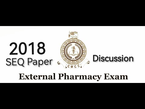 2018 External Pharmacist Exam SEQ Paper Answers - YouTube