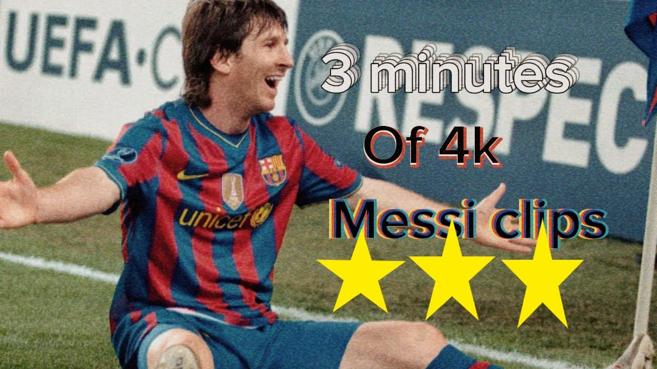 3min of 4k Messi clips - YouTube