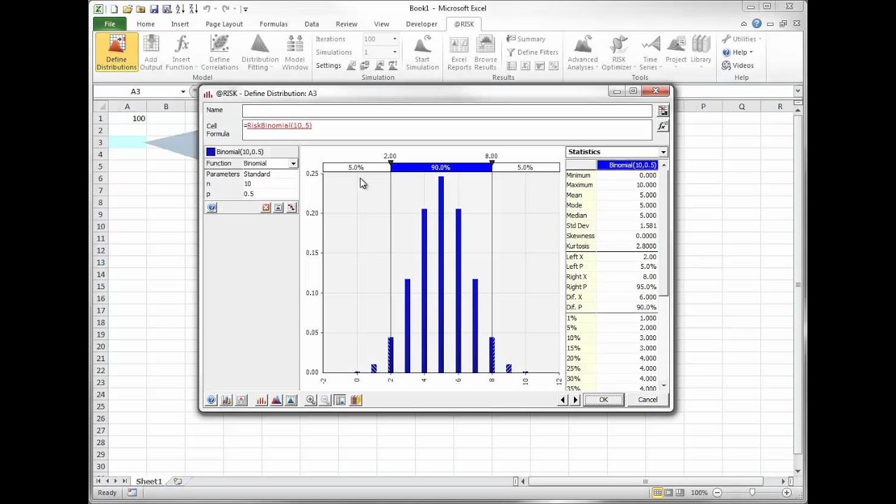 @RISK Guided Tour - Basic Features - Define Distributions - YouTube