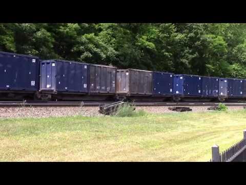 NS 63V westbound trash train at Horseshoe Curve, Altoona, PA 6-20-20 - YouTube