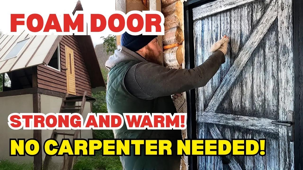 DIY Foam Door: Strong and Affordable Finish! - YouTube