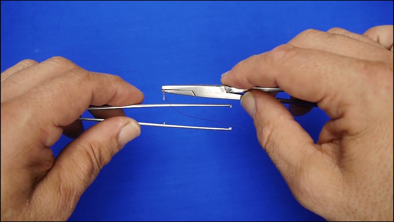 Bending a Needle with a Hole - Suturing Exercises - Surgical Techniques ...
