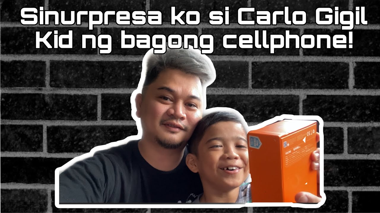 Carlo Gigil Kid, napaluha sa surpresa sa kanyang bagong cellphone - YouTube