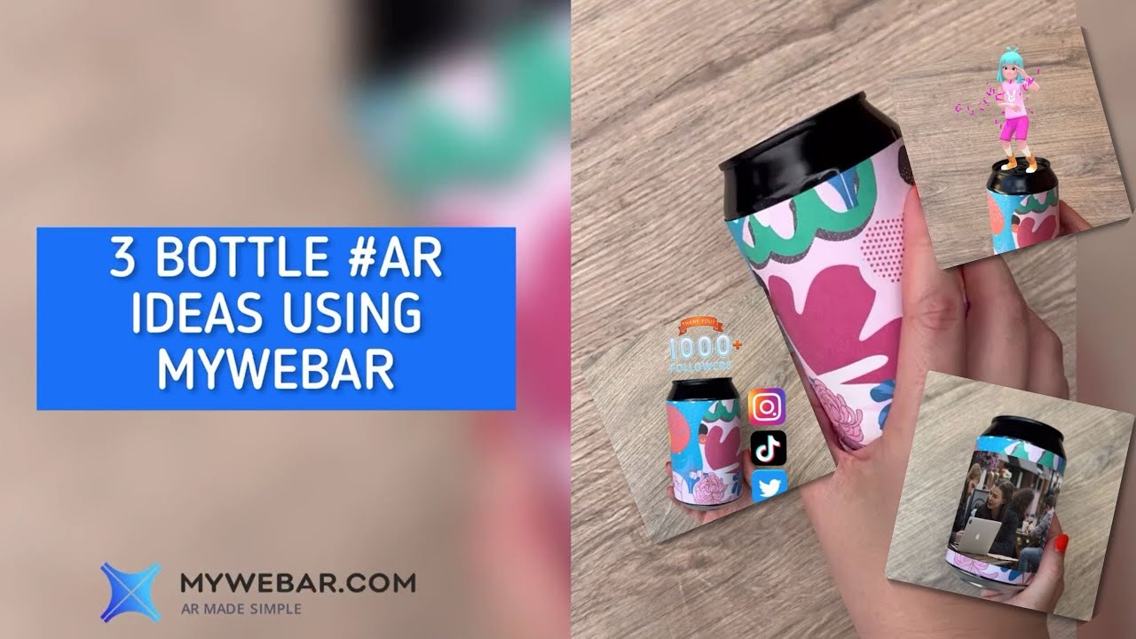 TOP 3 Bottle #AR Ideas Using MyWebAR - YouTube