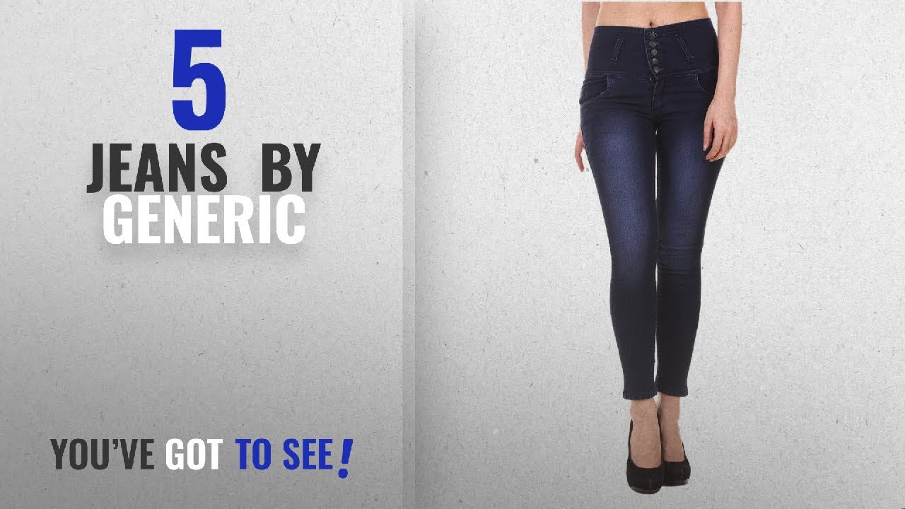 Top 10 Generic Jeans [2018]: Jannon Blue Color Slim Fit Denim For Women ...