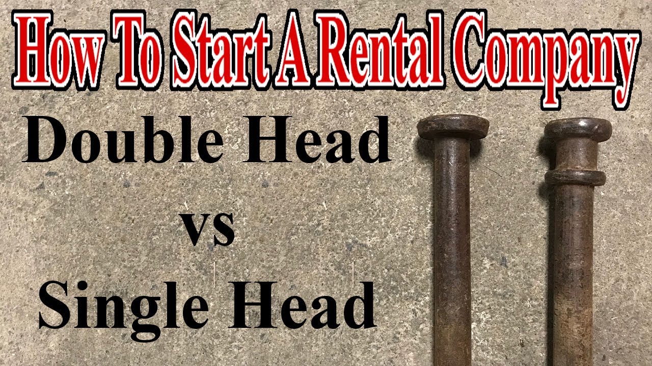 Single vs. Double Headed Stakes - Start A Party Rental Company - YouTube
