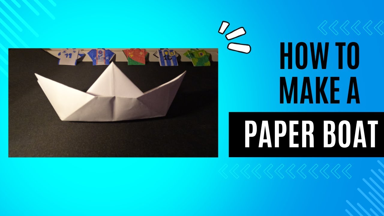 How to make a paper boat! - YouTube