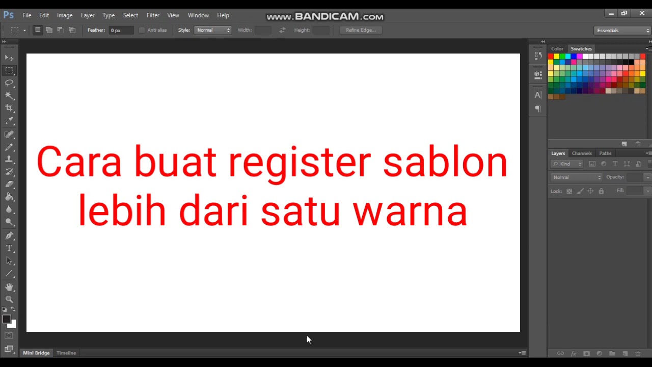 Buat register sablon banyak warna - YouTube