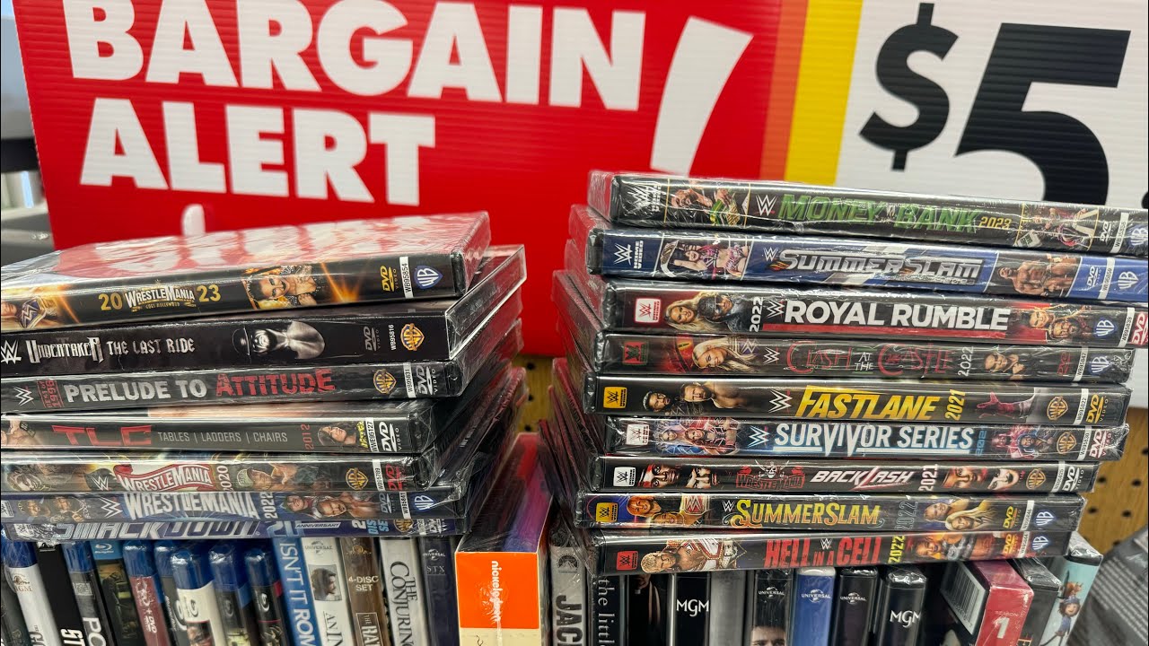 Big Haul of WWE DVDs from Big Lots (2024) yes 2024 - YouTube