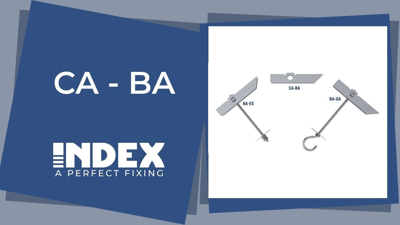 Gravity toggle for fixing lightweight in ceilings. INDEX. A Perfect ...