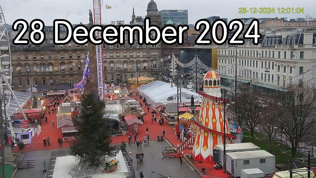 28 December 2024 - Glasgow's George Square webcam - YouTube