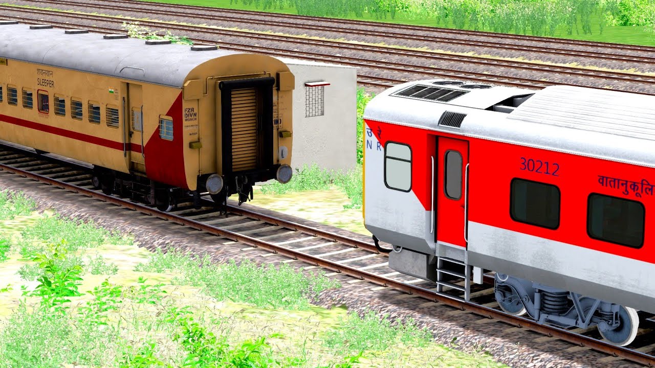 ICF GEN COACH DECOUPLING LHB 3AC COACHES | BUMPY RAILROAD - Train ...