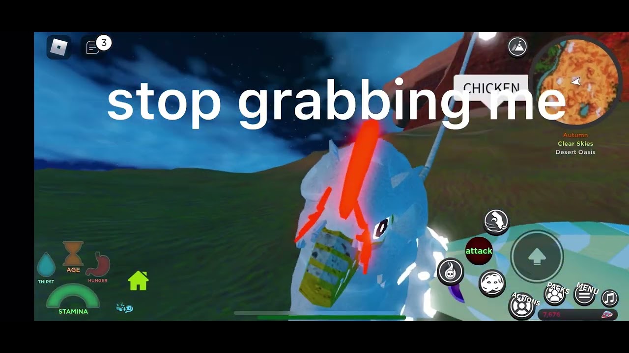 trying to survive as a chicken puffwump - YouTube