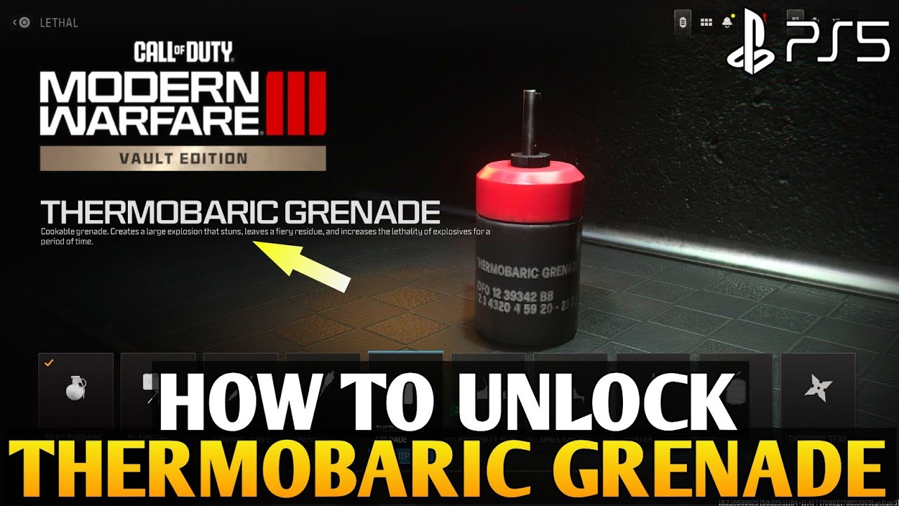 How to Unlock Thermobaric Grenade MODERN WARFARE 3 Grenade | How to Get ...