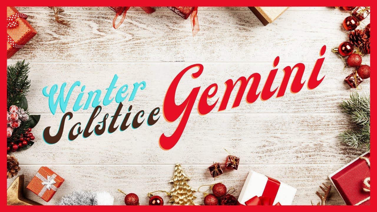 Gemini Winter solstice astrology - YouTube