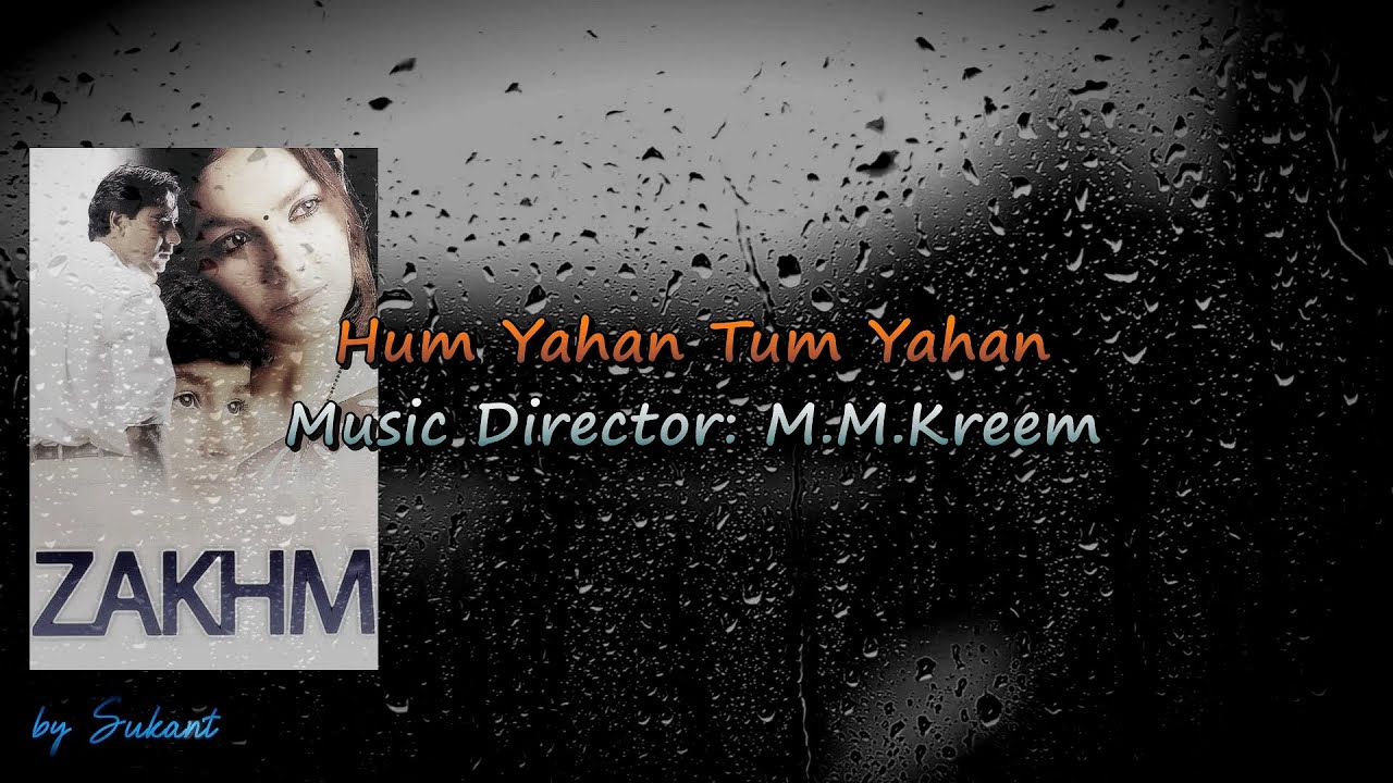 Hum Yahan Tum Yahan Karaoke With Lyrics For Male Singers - YouTube