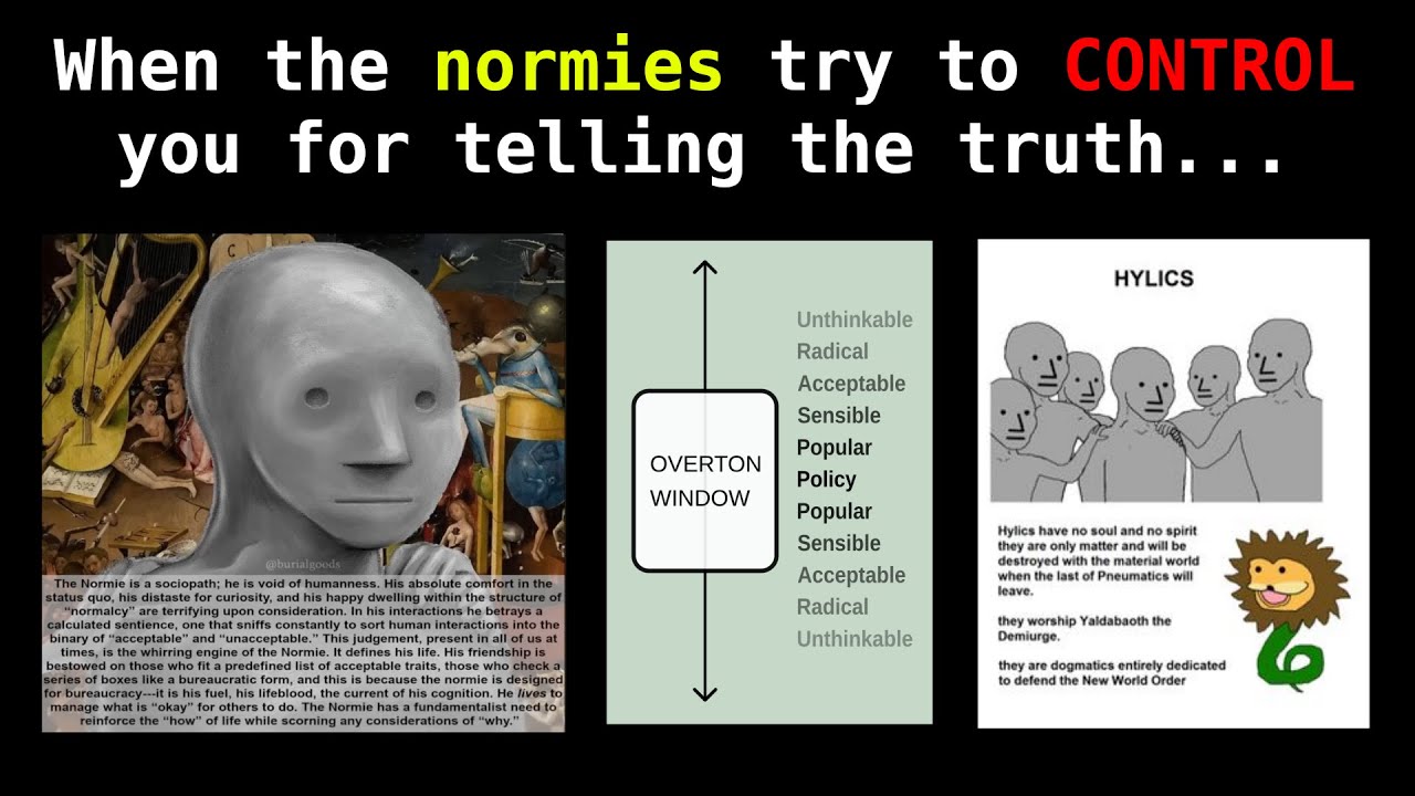 Why normies want to CONTROL you - YouTube