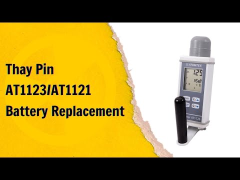 Thay Pin Máy Đo Phóng Xạ ATOMTEX AT1123/AT1121 - Dosimeter Battery Replacement - YouTube