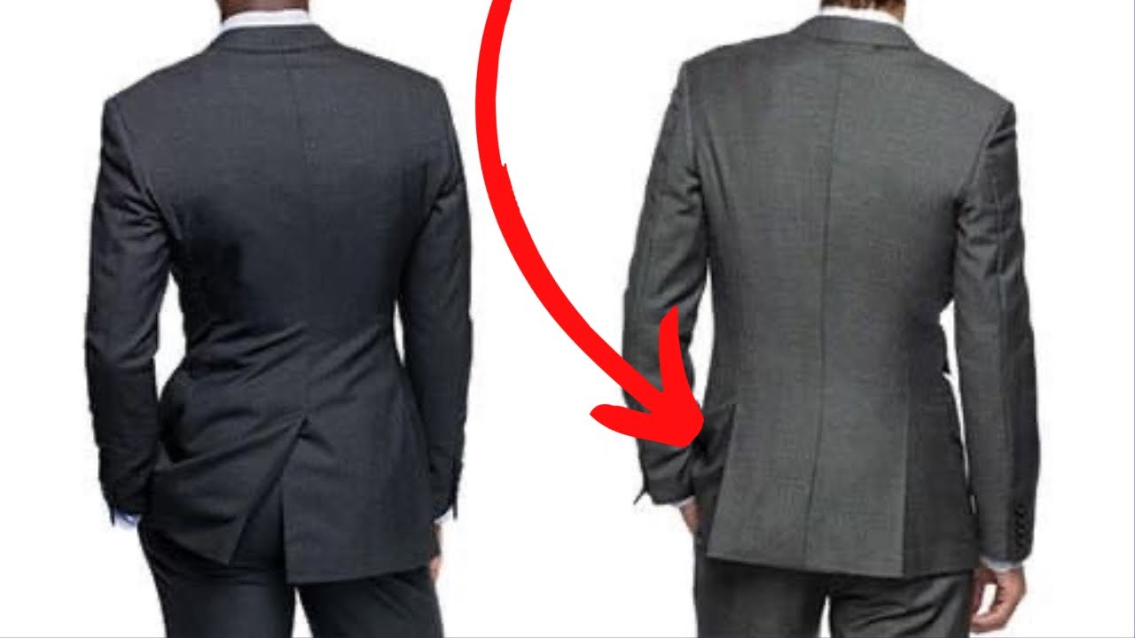 5. SUIT MAKING: How to make the back pattern of a suit (double vent ...