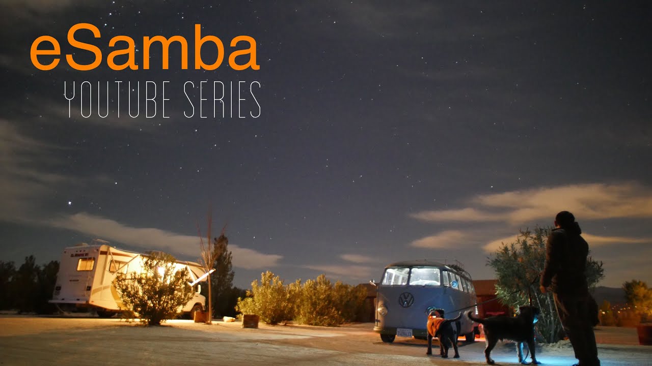 Buses By the Bridge 2016 - Electric Samba Range extender project - YouTube