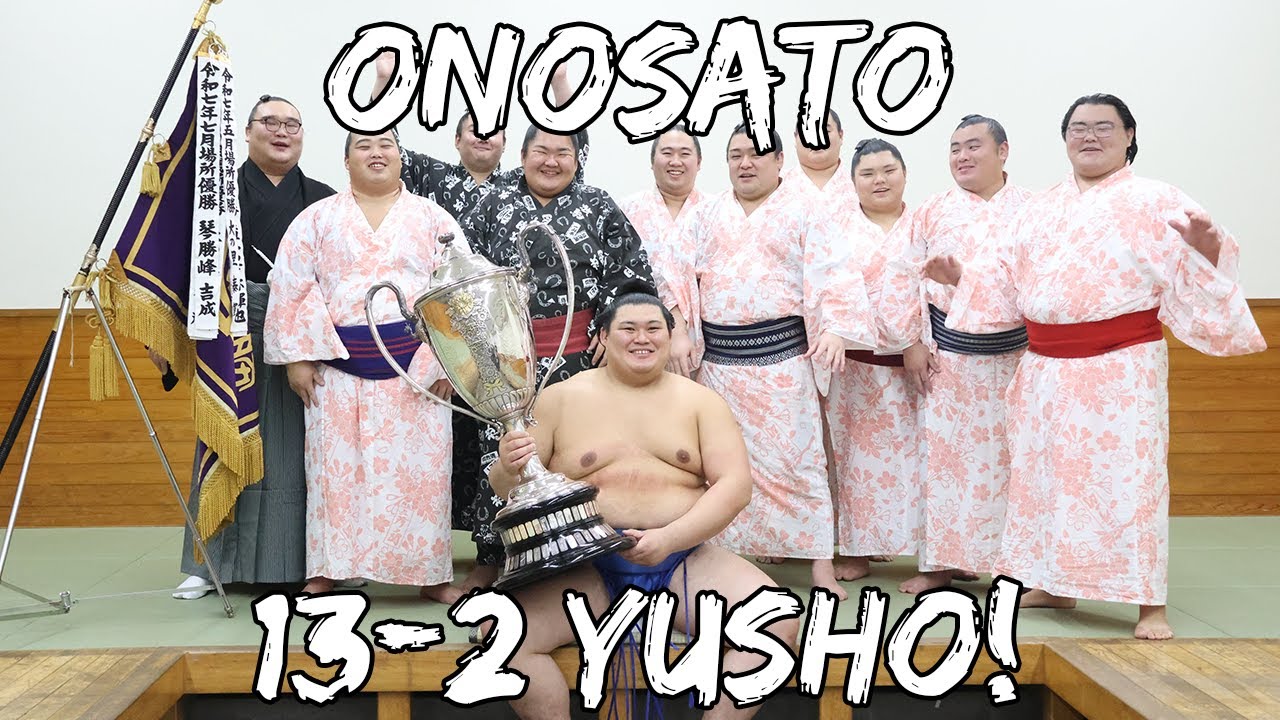 YOKOZUNA ONOSATO WINS the Aki Basho! His 5th Yusho - YouTube