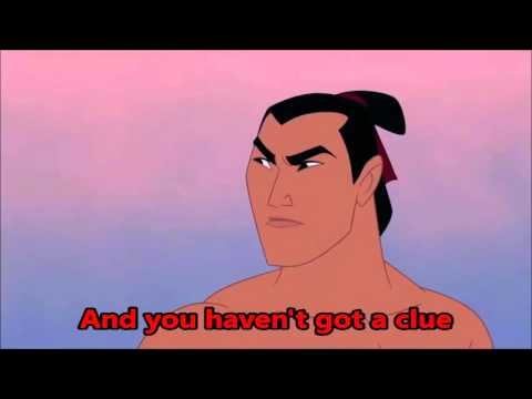 I'll Make A Man Out of You Lyrics - Mulan - YouTube
