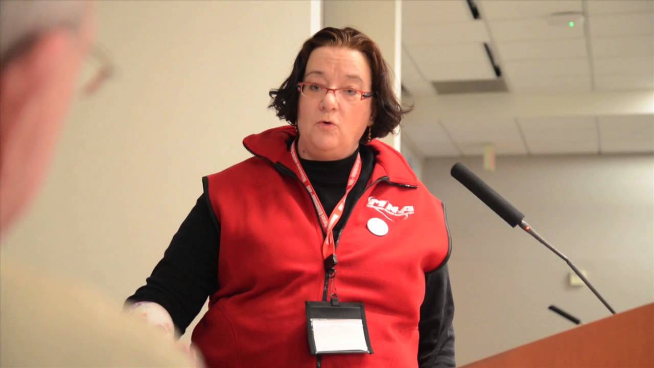 MNA Nurses Deliver Valentines to MN Dept of Health - YouTube