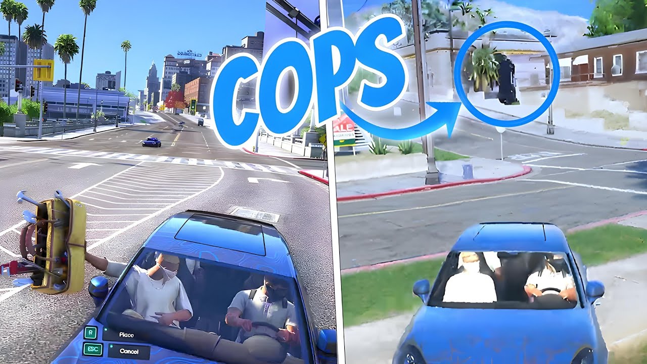 Matt Sends a cop FLYING mid police chase! - YouTube