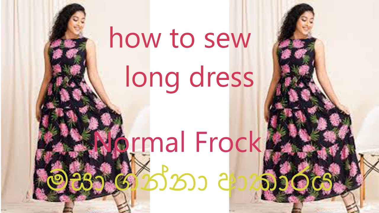 how to sew long dress/ - YouTube