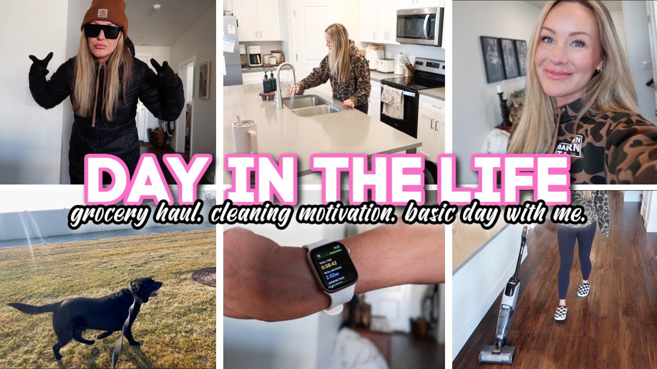 DAY IN THE LIFE VLOG // grocery haul. cleaning motivation. a basic day with me. - YouTube