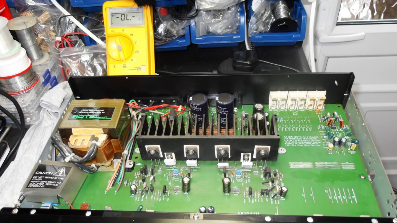 Rotel RA930BX Amplifier Repair - YouTube