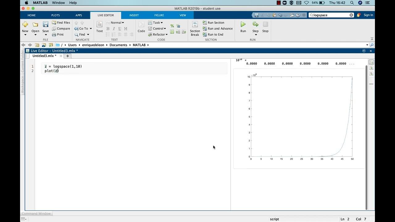Gráficas en escalas logarítmicas en MATLAB - YouTube
