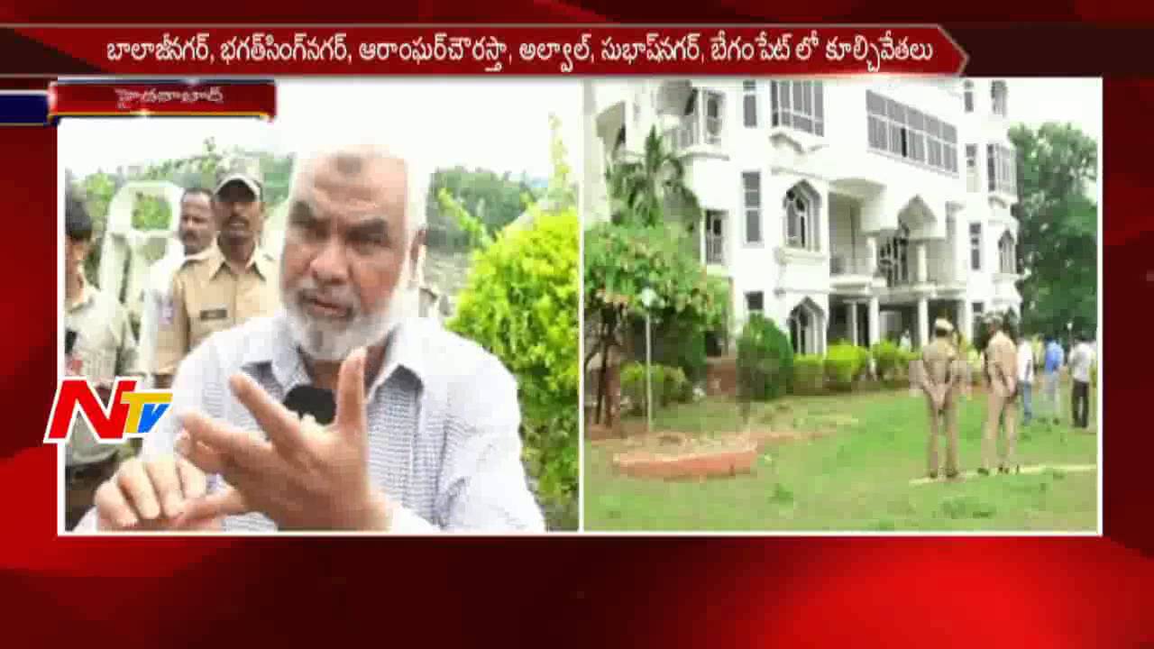 House Owner opposes Demolition of Building at Banjarahills || NTV - YouTube