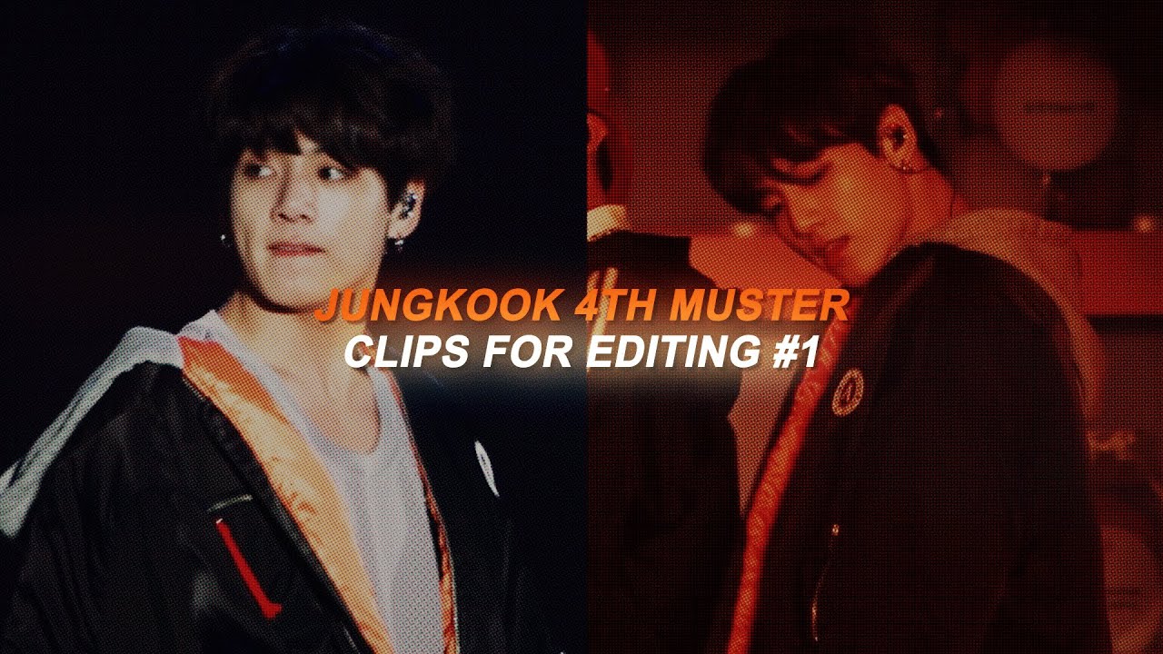 jungkook 4th muster clips for editing #1 - YouTube