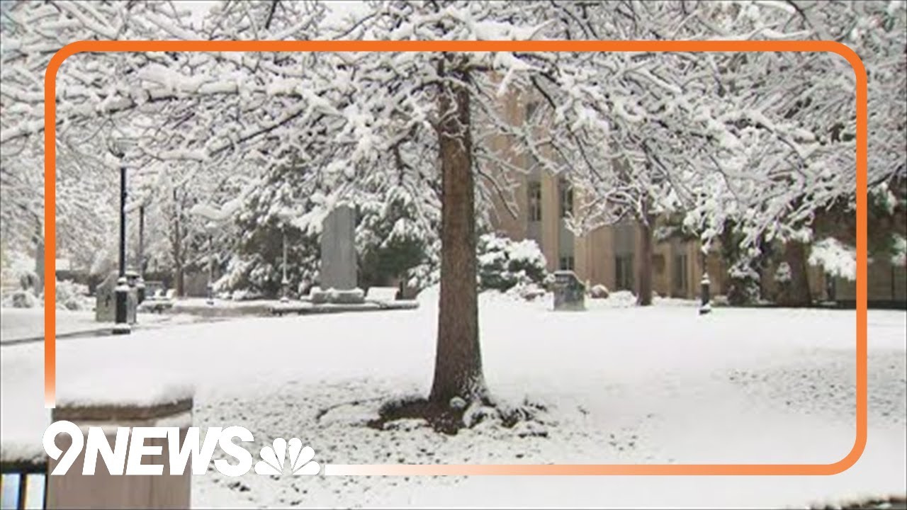 Boulder gets some of the most inches of snow after spring storm - YouTube